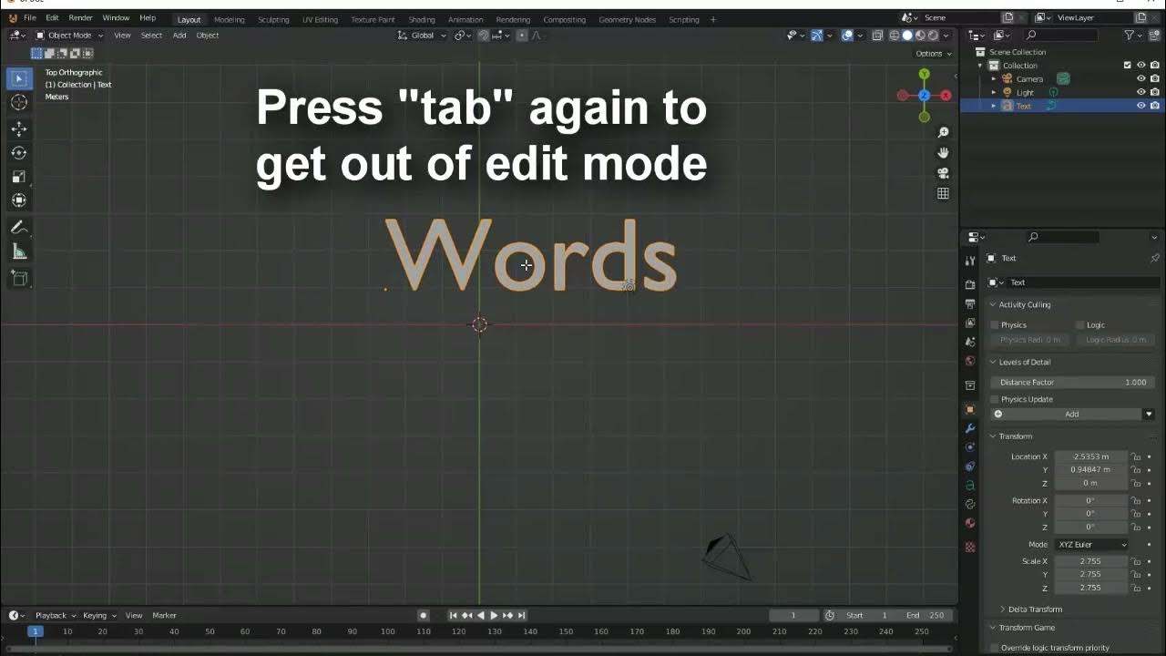 Blender 3 or UPBGE .3 adding text and textures - YouTube