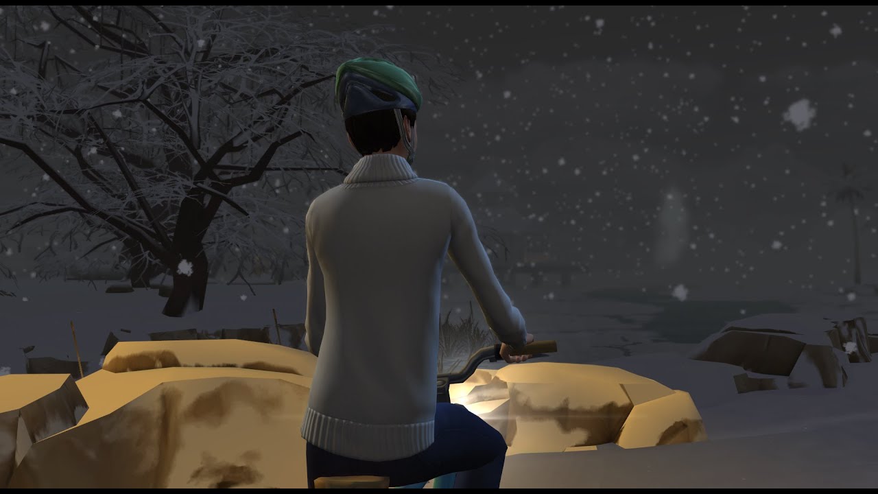 Carl Grimes Braves A Blizzard, Sims 4 - YouTube