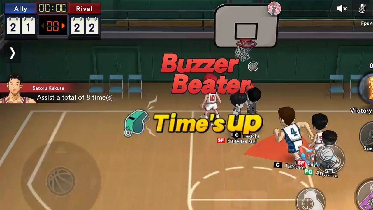 Slam Dunk Mobile Game - vs Team Shohoku Buzzer Beater - YouTube