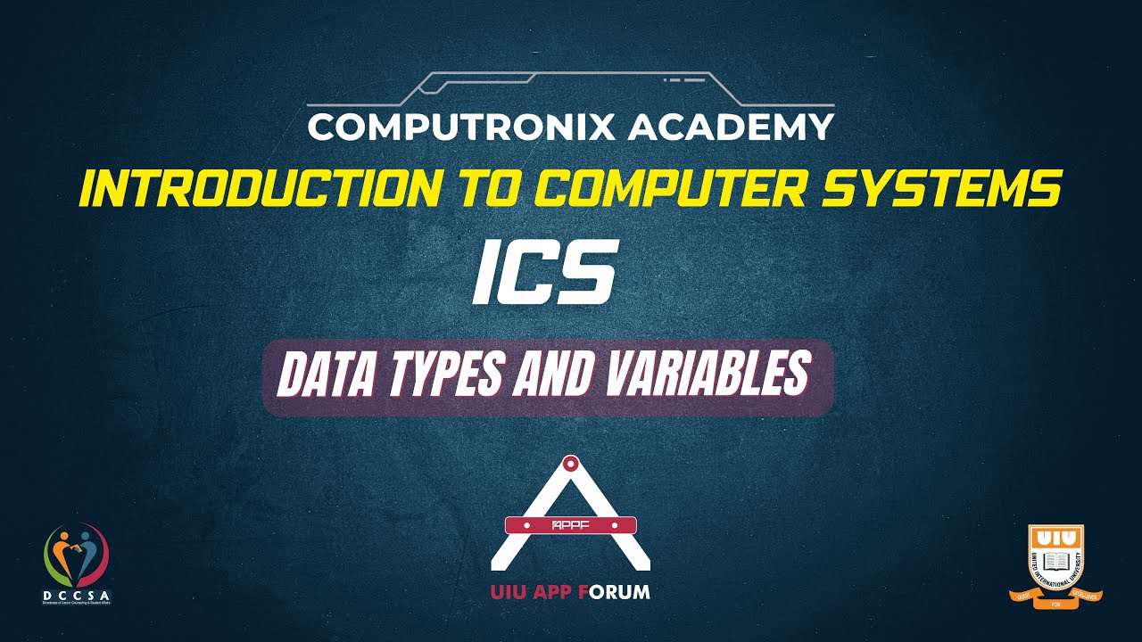 Data Types and Variables | Introduction to Computer Systems (ICS ...