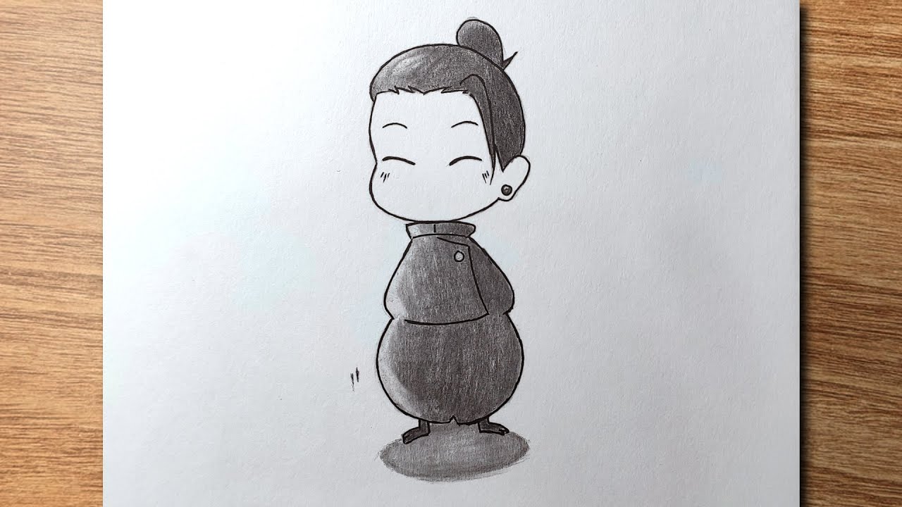 How to draw Chibi Suguru Geto step by step | Jujutsu Kaisen Drawing ...