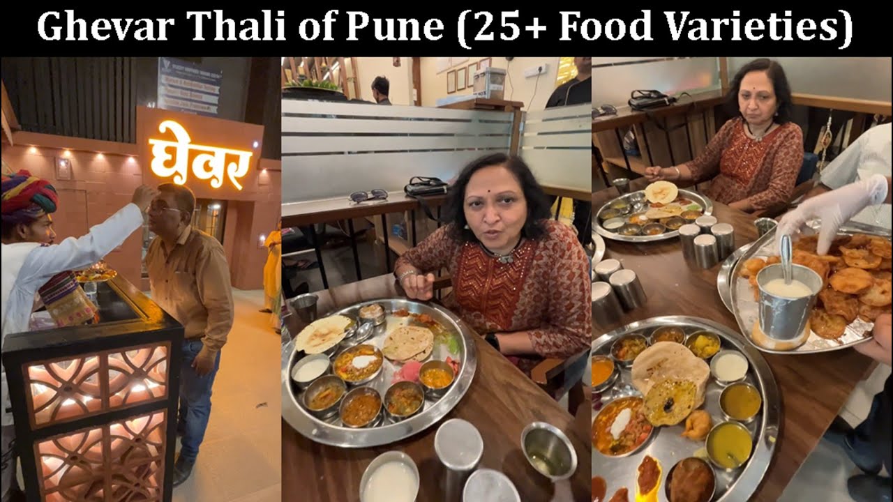 Ghevar Thali of Pune | Unlimited Thali of 25+ Food varieties in just ...