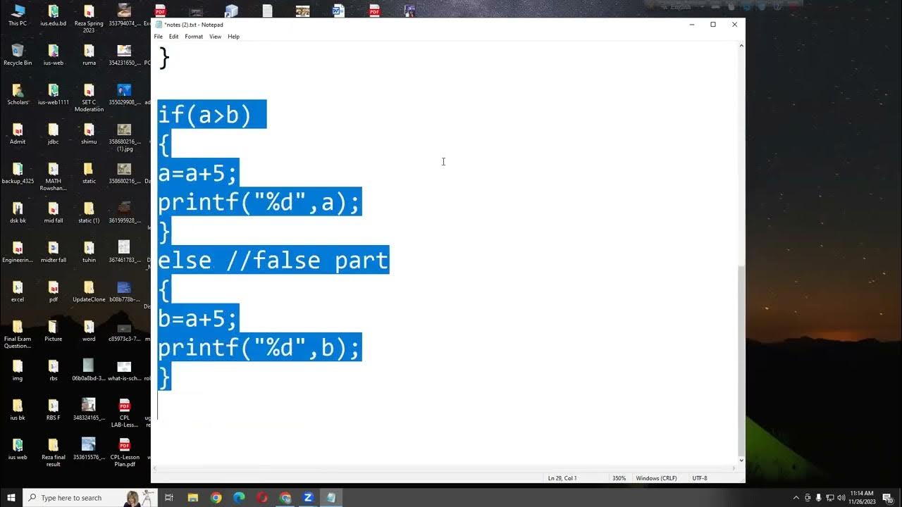 Structured Programming Language (Section E) | Online Class| CSE |Ahsan Arif | University Of ...