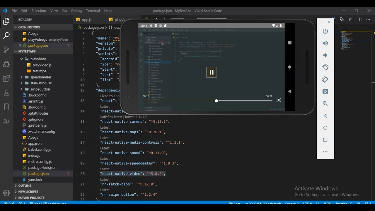 How To Make Play Video In React Native React Native Media Controls 111 React Native Video5