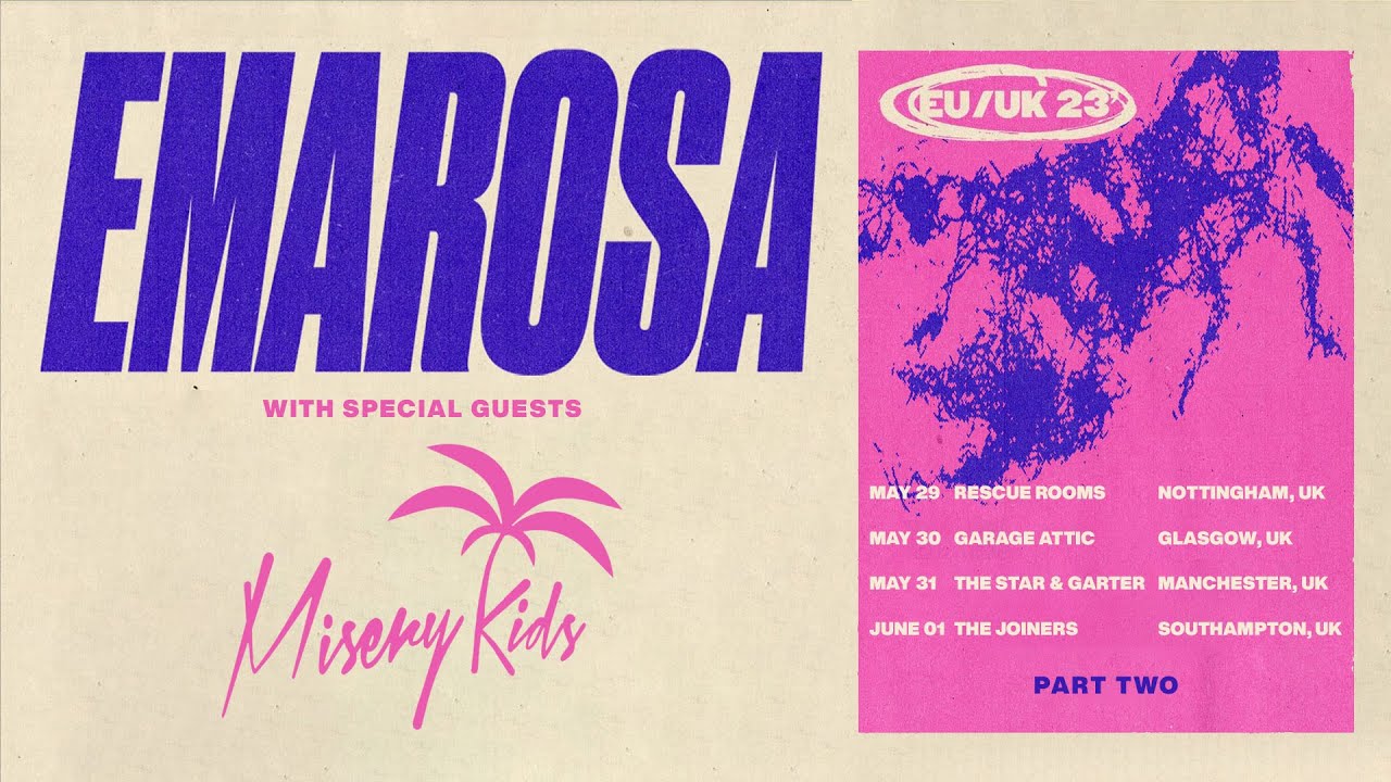 Emarosa EU/UK Tour 2023 - Part Two with Misery Kids - YouTube