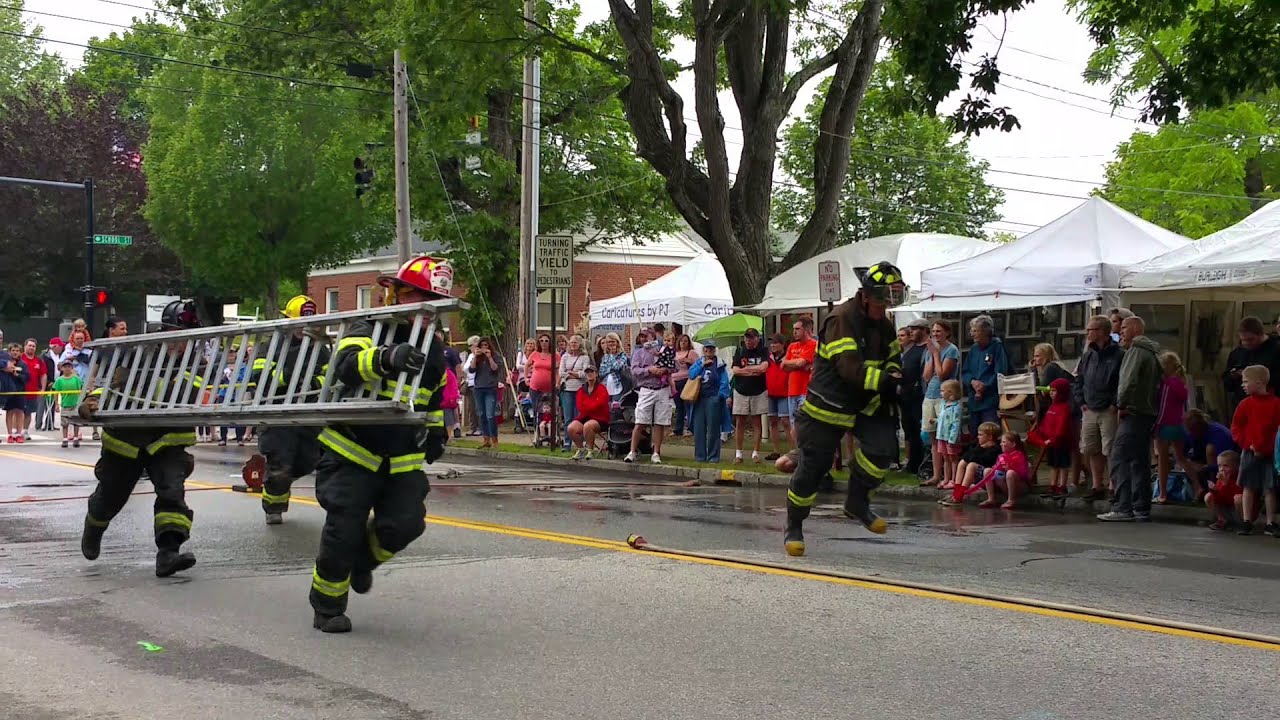 2015 Fireman's Muster @ the Yarmouth Clam Festival - YouTube