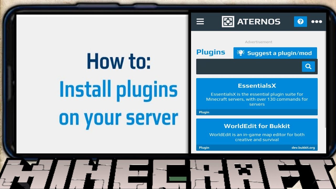 How to Add plugins for your Aternos server | Minecraft Pe Part 1 - YouTube