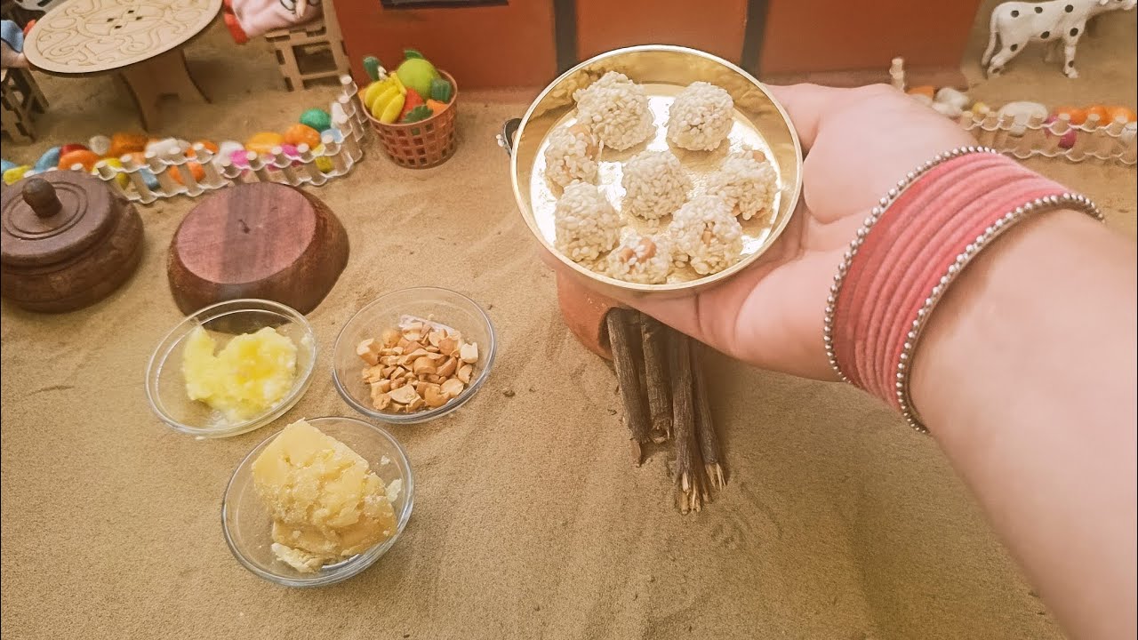 Miniature Til Ke Laddu Recipe | Til Ke Laddu | Mini Laddu Recipe | Mini ...