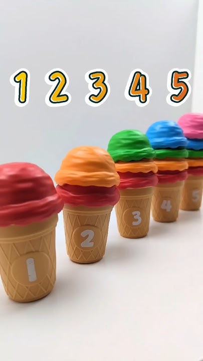 Ice Cream Scoop Counting | 1-5 | Educational Videos for Toddlers - YouTube