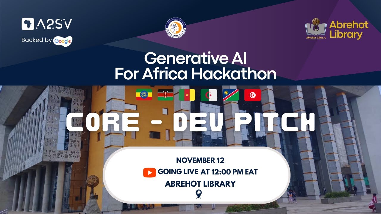 Generative AI for Africa Hackathon - Core-Dev Pitch - YouTube