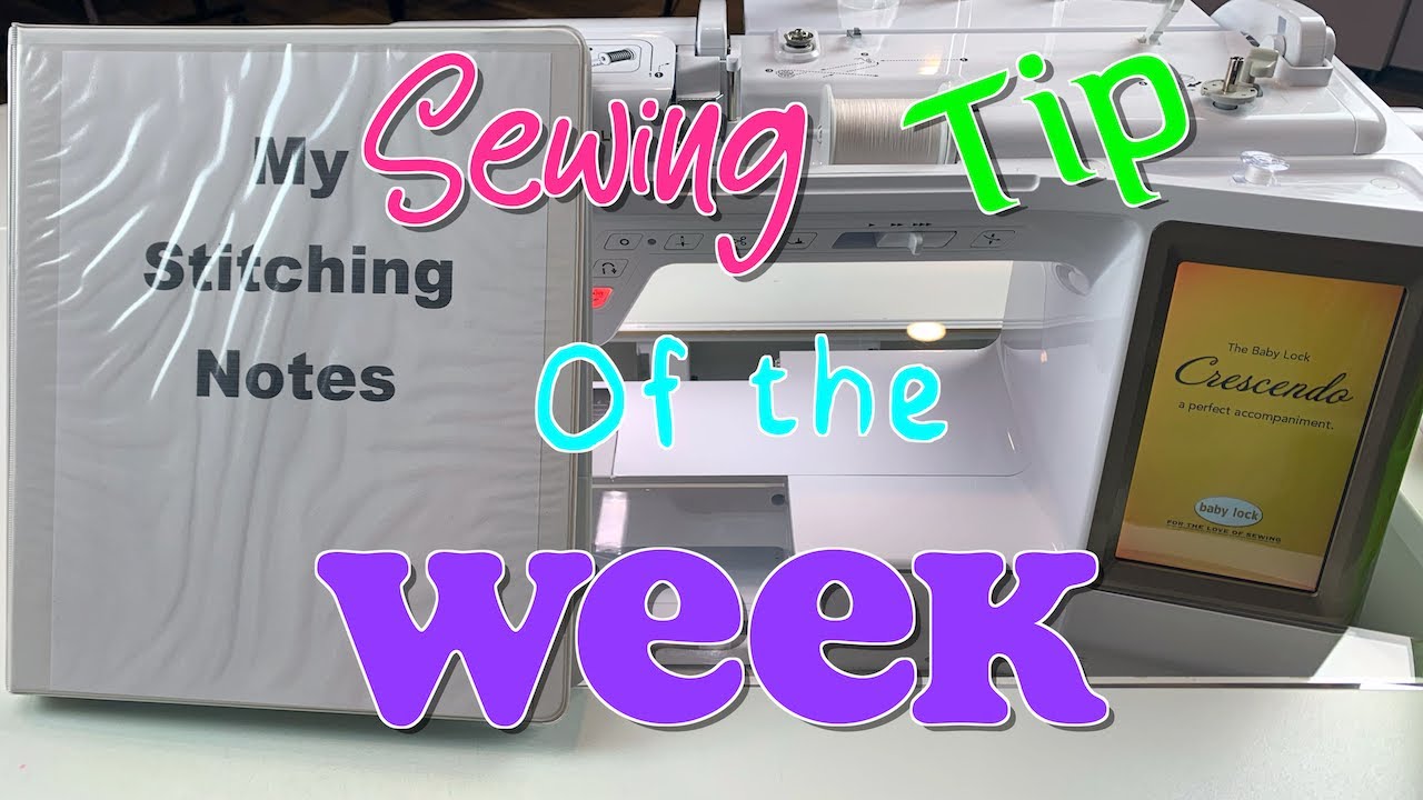 Sewing Tip of the Week | Episode 10 | The Sewing Room Channel - YouTube