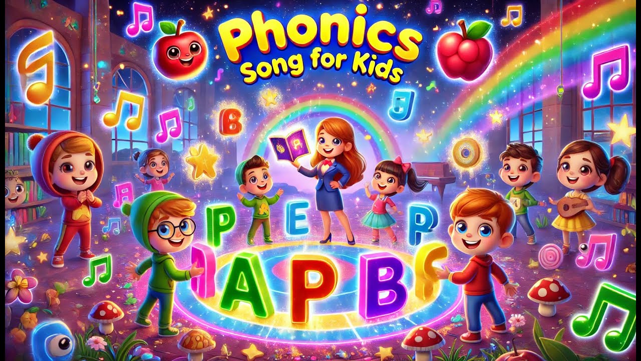 Phonics Power Song for Kids | Learn Letter Sounds with Fun & Music ...
