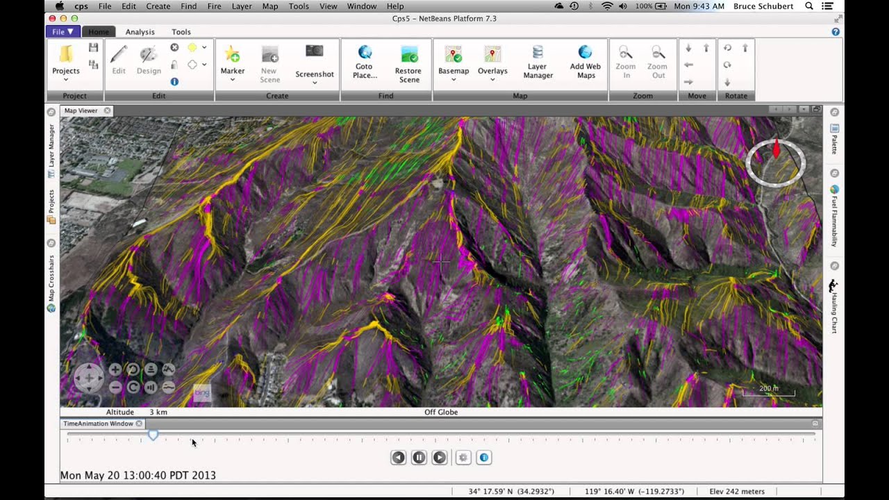 Potential Fire Behavior Simulation - Ventura - YouTube