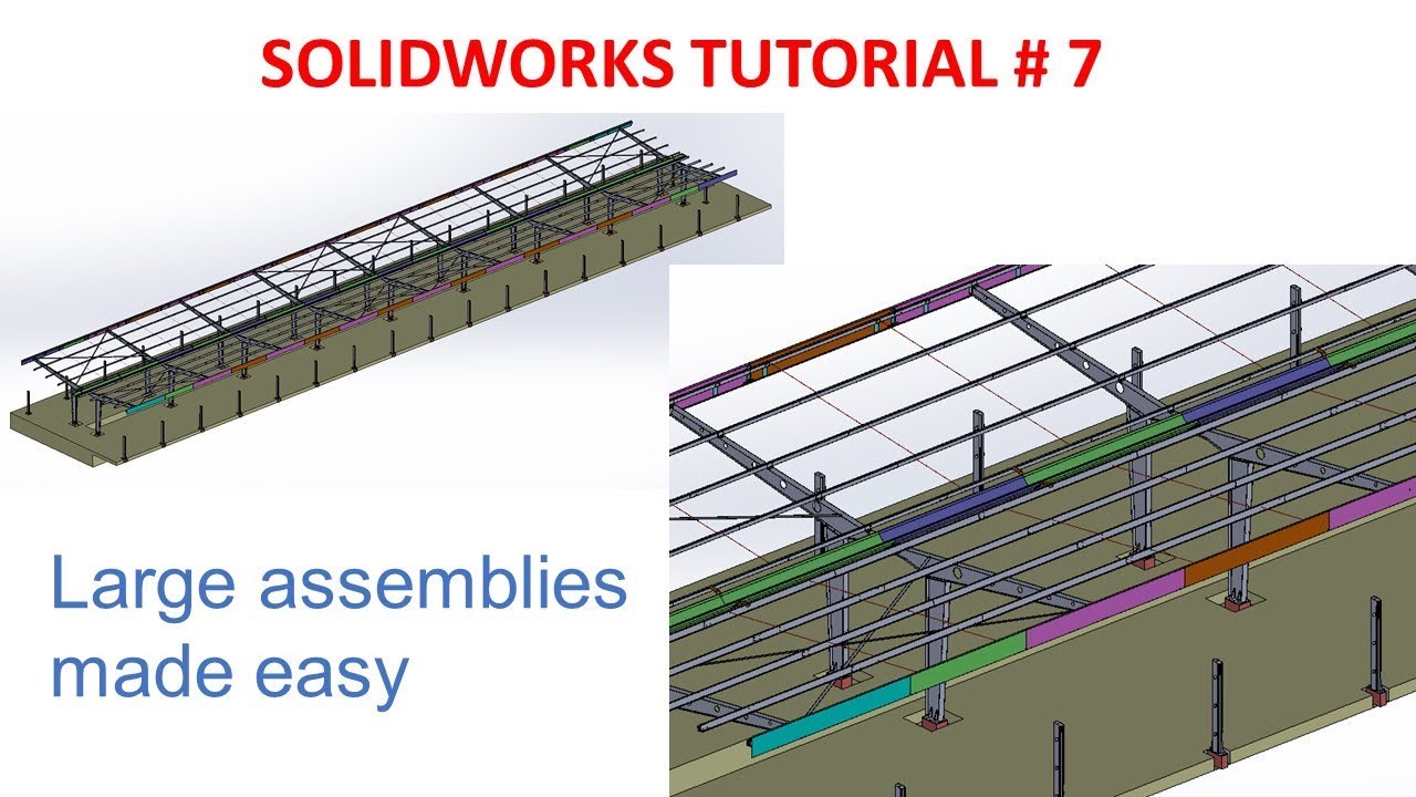 Solidworks Tutorial #7 | Large Assemblies Made Easy - YouTube