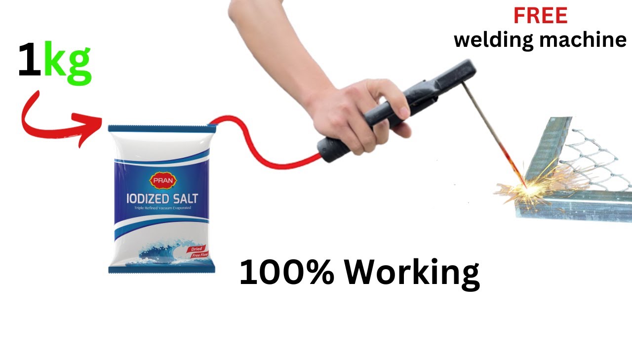 water welding salt water welding machine at home - YouTube