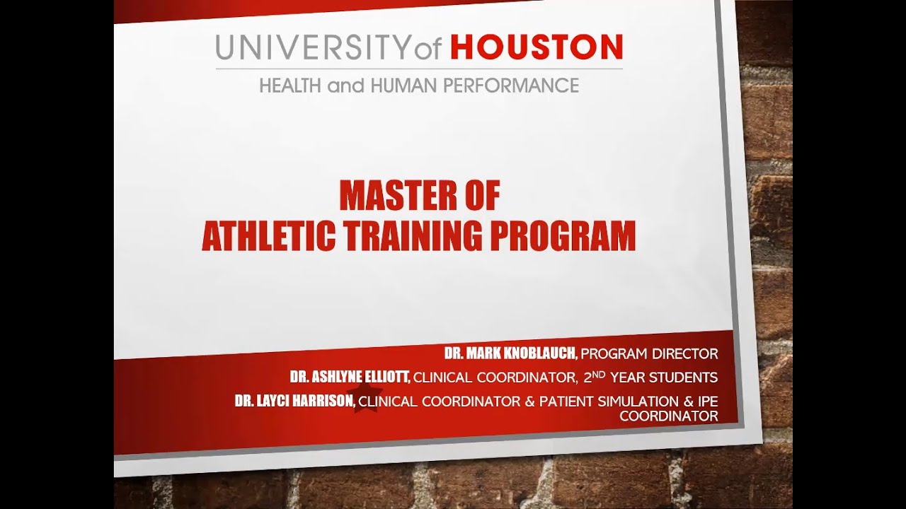 Master of Athletic Training Program at UH Open House - YouTube
