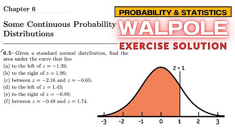 Solved Exercise Problems of Chapter 6: Some Continuous Probability Distributions, Probability ...