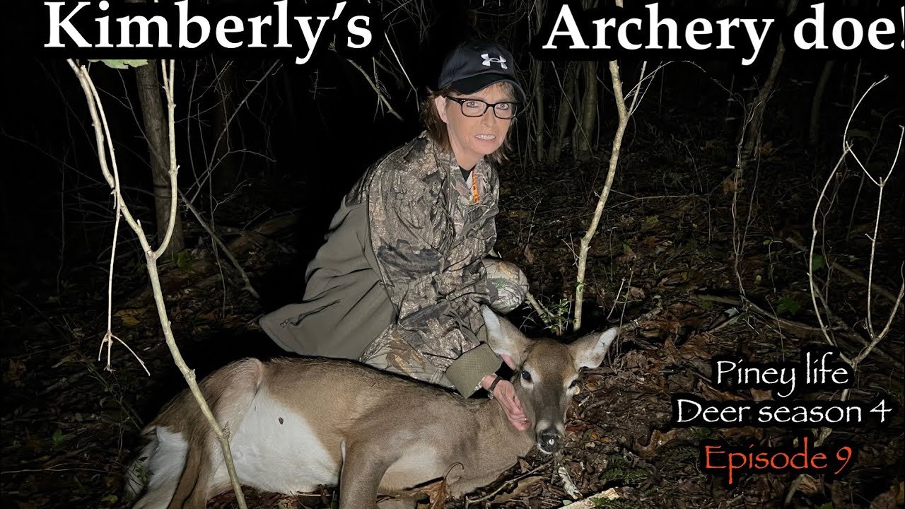 Kimberly's archery doe. Second deer of the year in the same spot! Piney ...