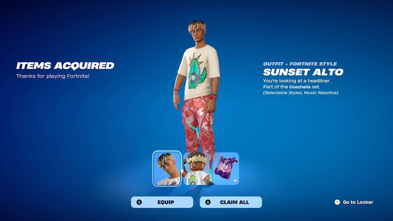 How To Get Sunset ALTO Skin NOW FREE In Fortnite (Unlocked LEGO Sunset ...
