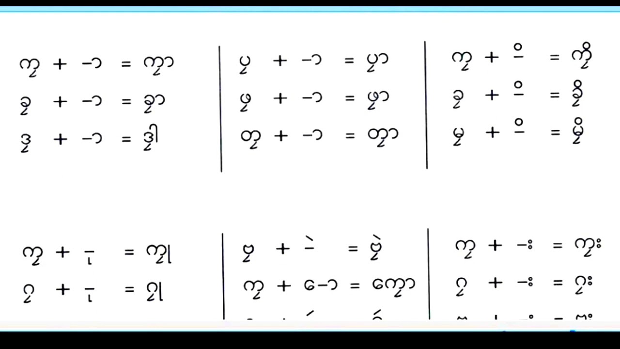 Mon Text book page 24 ဗျဥ်ကွက် (လ)ဂမ္လိုင် မုက်လိက် (24) - YouTube