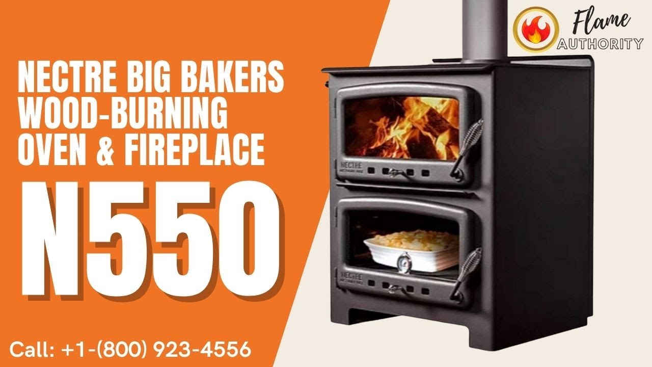 Nectre Big Bakers Wood-Burning Oven & Fireplace N550 - YouTube