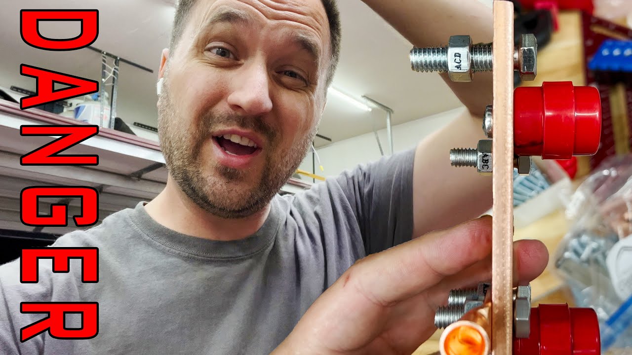 Building a custom distribution busbar for my solar setup - YouTube