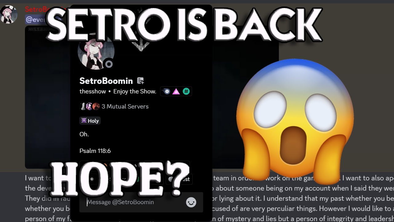 SETRO RETURN AND THE FLAWS OF TYPE SOUL 😨 - YouTube