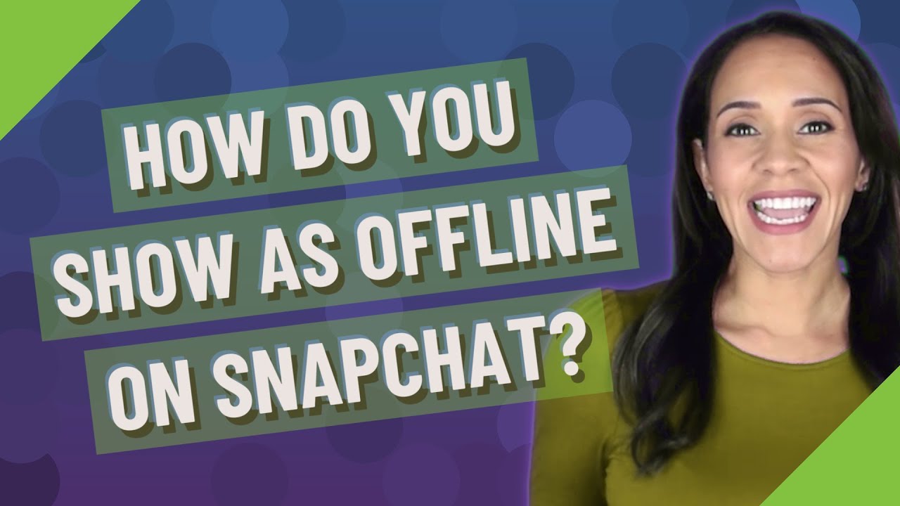 How do you show as offline on Snapchat? - YouTube