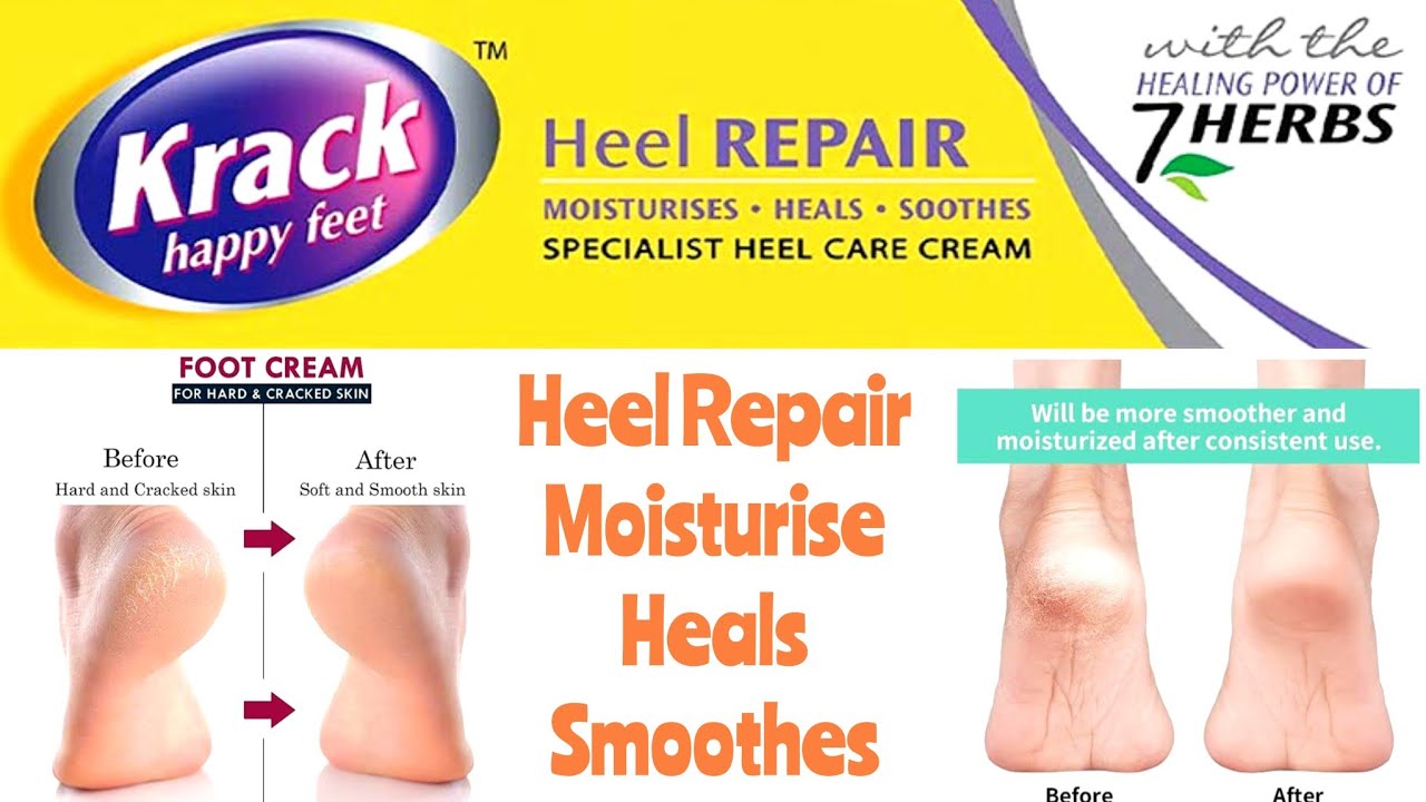 Krack Heel Repair Cream / Heals / Smoothes / Moisturises - YouTube