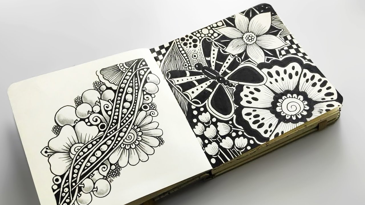 Creative Mini Zentangle Art Project | Step-by-Step Tutorial - YouTube