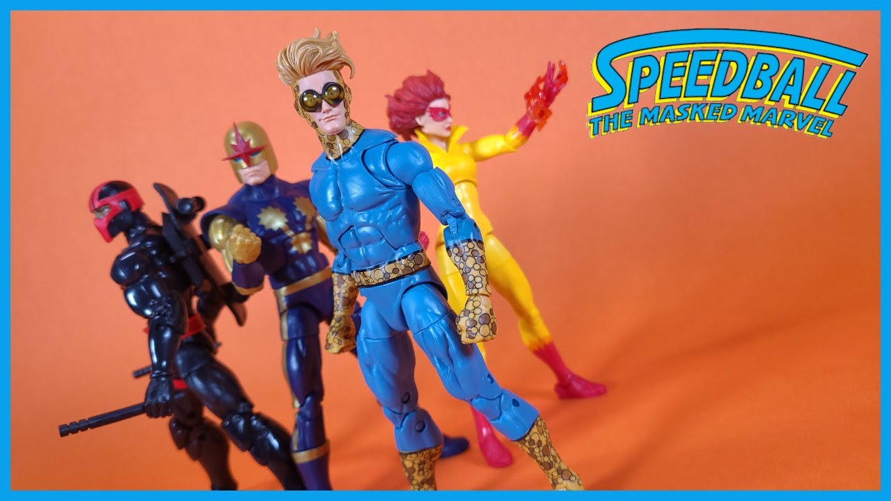 FIRST IN HAND LOOK! Marvel Legends CONTROLLER BAF Wave SPEEDBALL Action ...