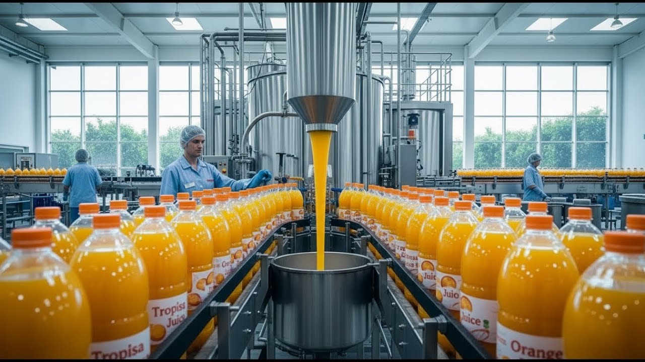 Inside the Most Advanced Juice Factory: The Complete Orange-to-Bottle ...