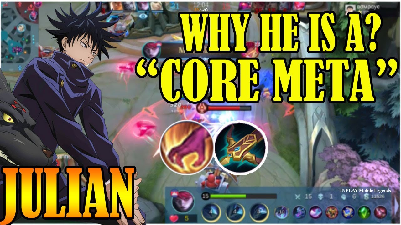 NEW META CORE JULIAN | NEW BUILD AND COMBO | INPLAY MOBILE LEGENDS ...