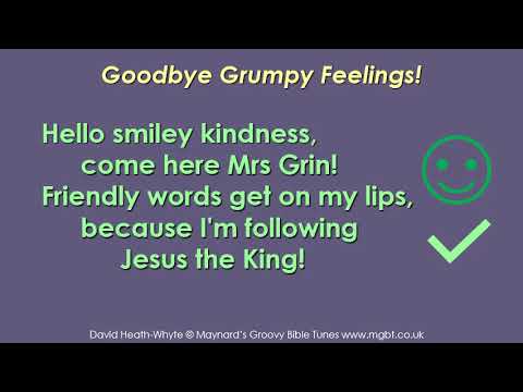 "Goodbye Grumpy Feelings" - Childrens Sunday School Bible Song - YouTube