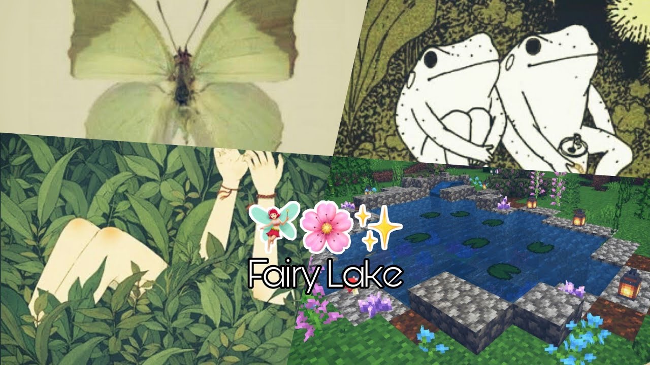 Como fazer um Lago Aesthetic no Minecraft PE - YouTube