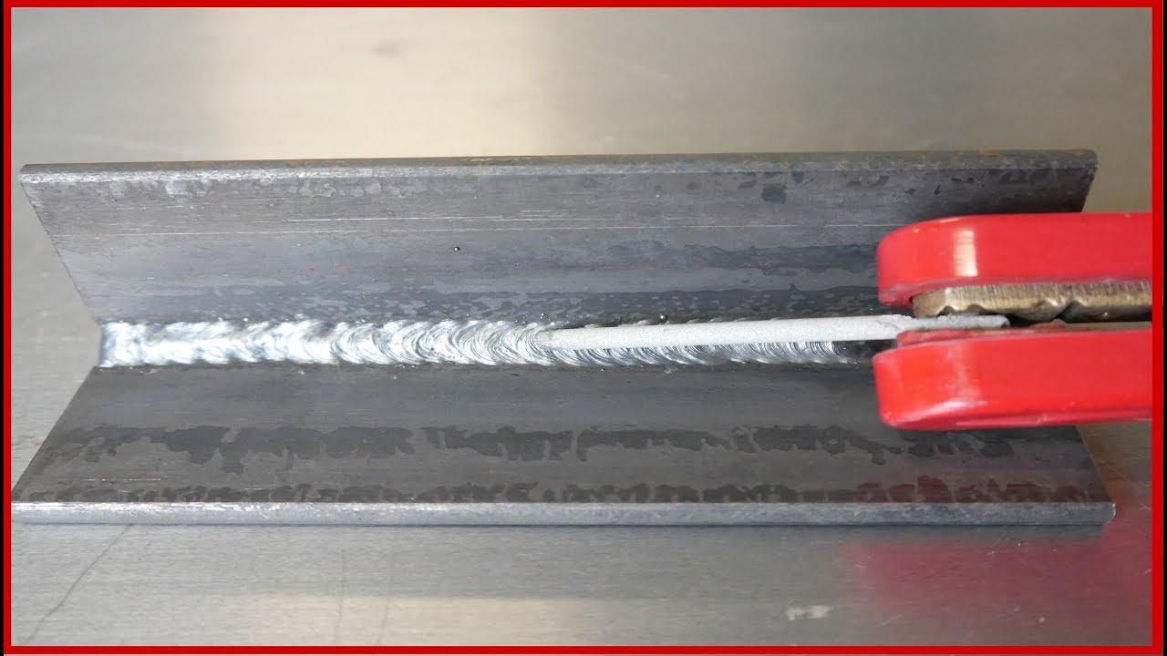 Elektrodenschweißen lernen-Kehlnaht schweißen-Grundwissen - YouTube