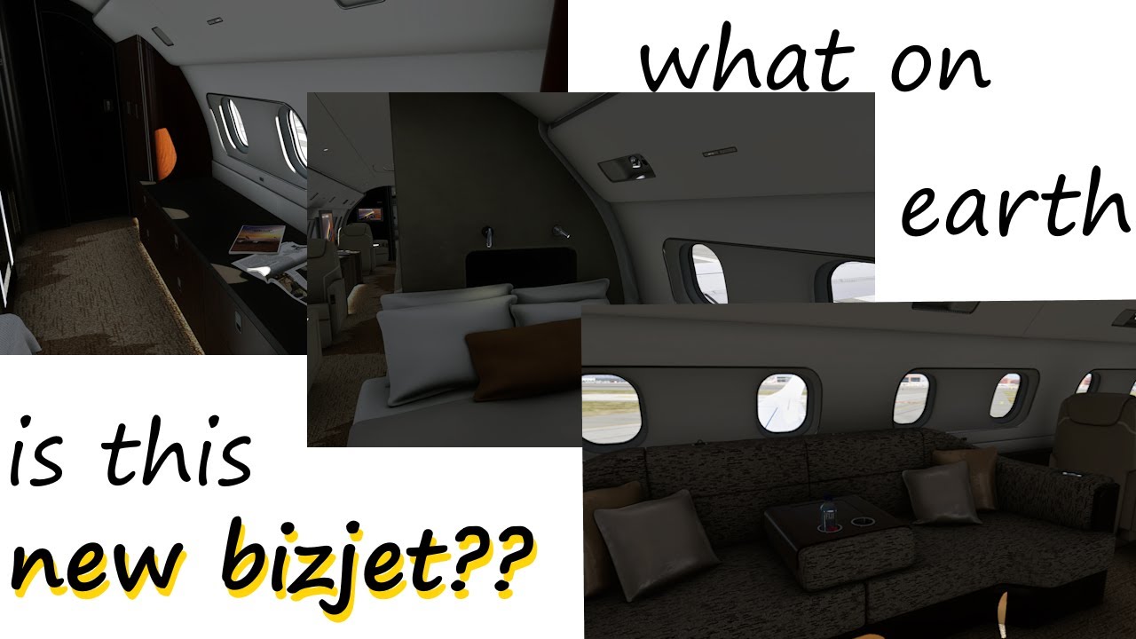 WHAT ON EARTH IS THIS NEW PURELY BUILT BIZJET FOR FLIGHTSIMMERS - YouTube
