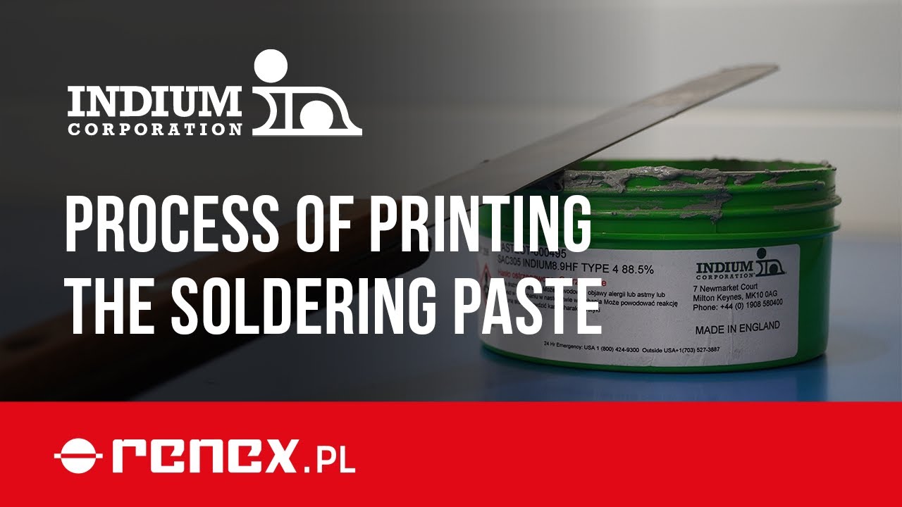 Overall process of printing the soldering paste - YouTube