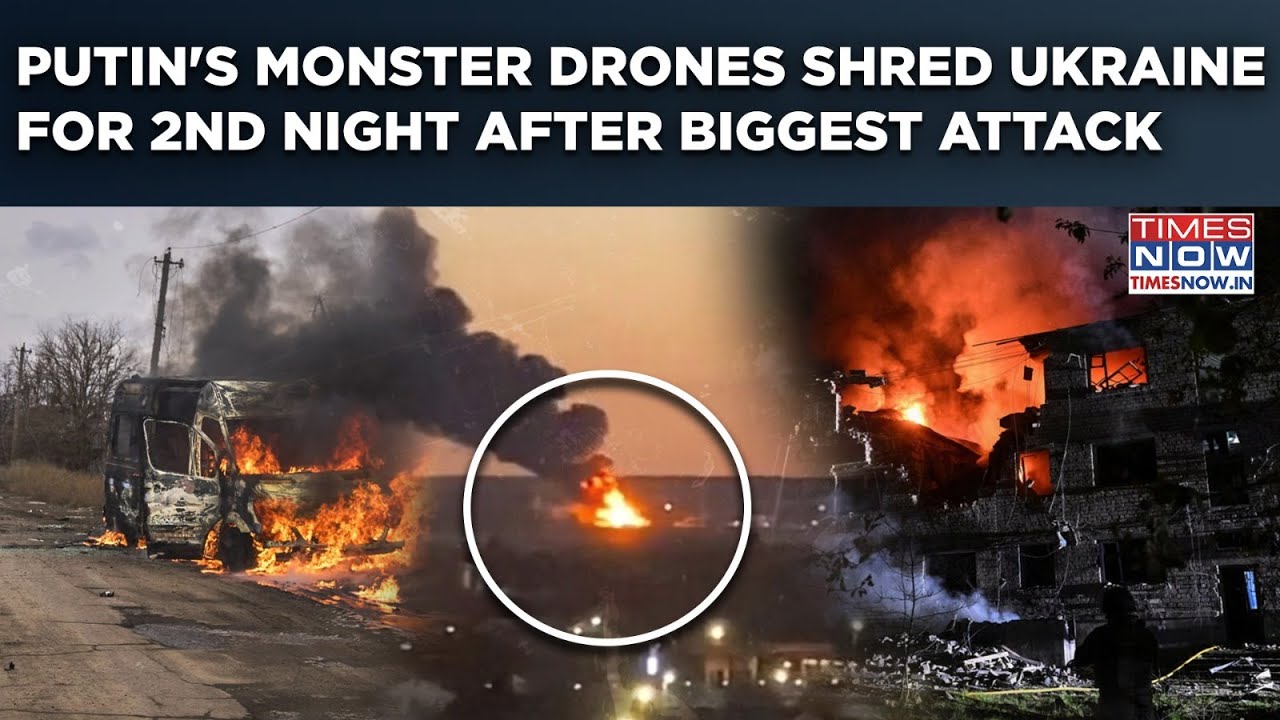 Russia's Drones Shred Ukraine For 2nd Night After Biggest Attack ...