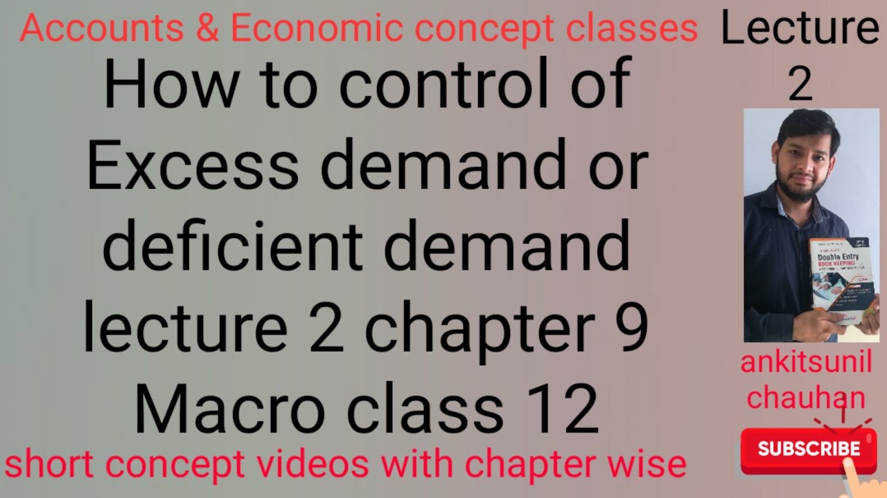 how to control of Excess demand or deficient demand lecture 2 chapter 9 ...