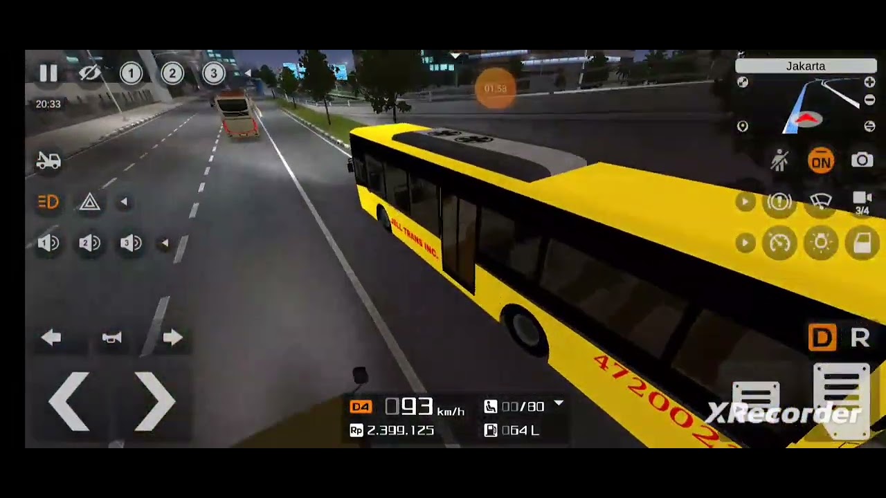 Bussid Mod Jell Trans Inc. Golden Dragon XML6125J28C 3 Doors - YouTube