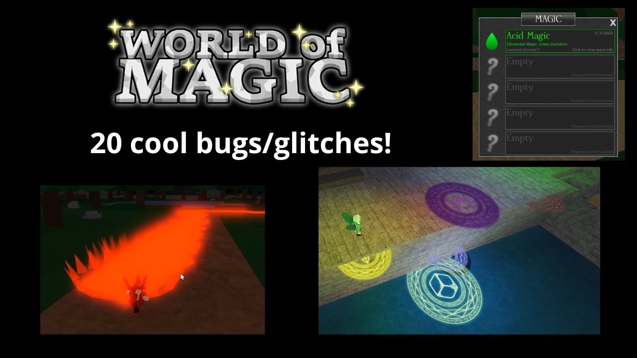 World of Magic 20 Cool Bugs/Glitches!!! - YouTube