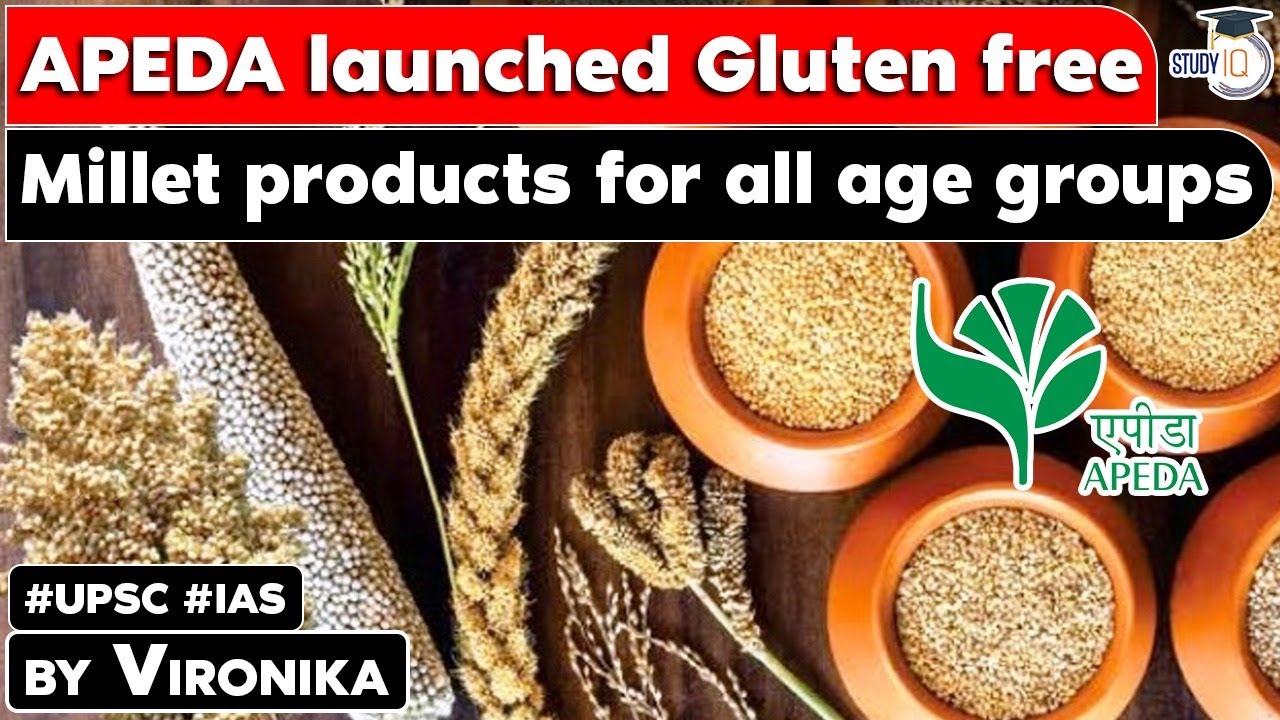 APEDA launched gluten-free millet product for all age groups. AAHAR ...