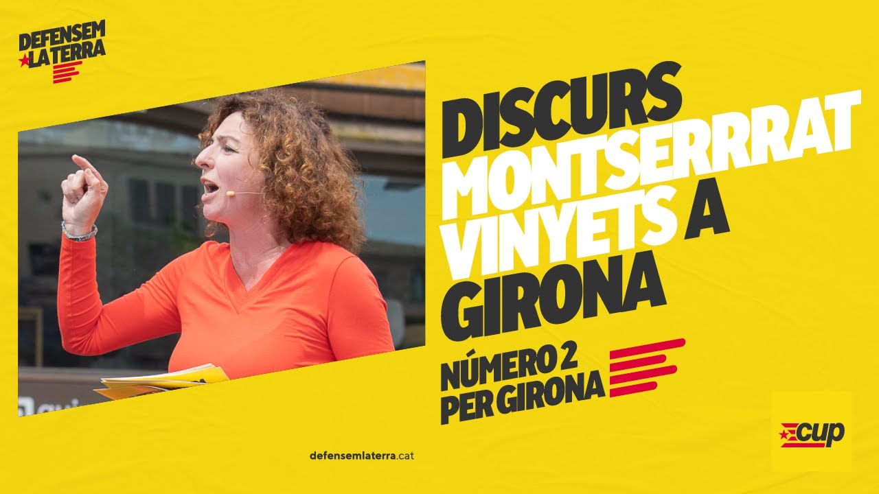 MONTSERRAT VINYETS | Discurs a l'ACTE CENTRAL a GIRONA - YouTube
