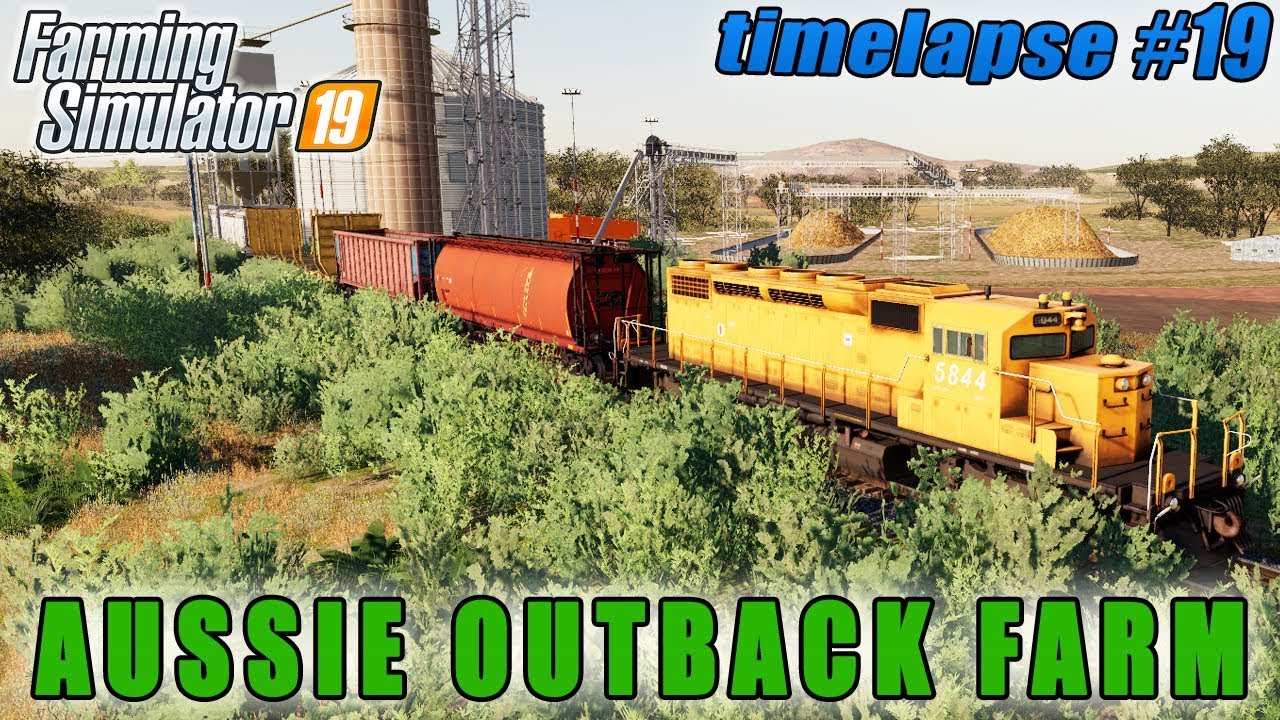 Sell canola per million with train | FS19 | Aussie Outback Australia ...