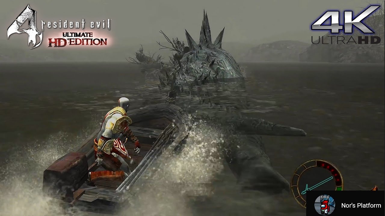 KRATOS vs GODZILLA - Resident Evil 4 PC Mod | Ultra Graphics - YouTube