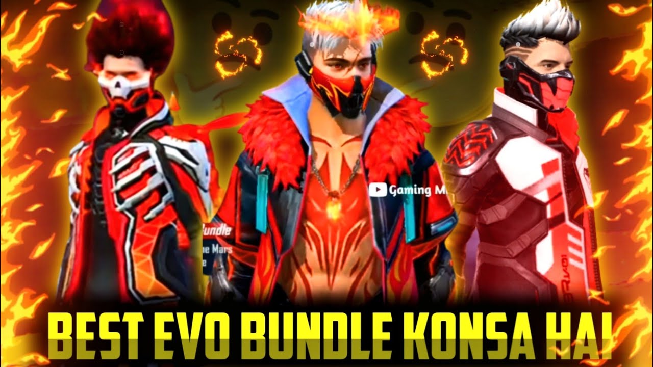 Best evo bundle in free fire// cobra bundle vs rampage bundle vs booyah ...