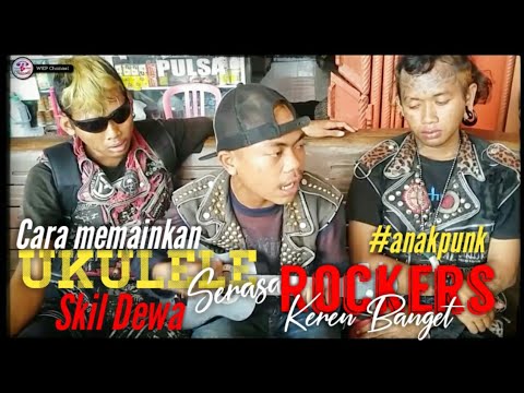 #anakpunk #indonesia Anak Punk Tingkat Dewa... Cara Mainkan Ukulele ...