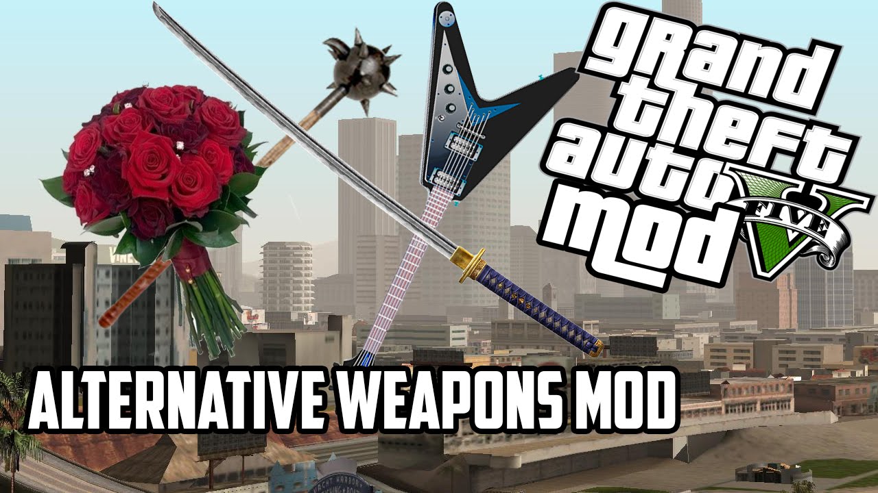 GTA 5 New Alternative Melee Weapons Mod! (GTA 5 Mod Showcase) - YouTube