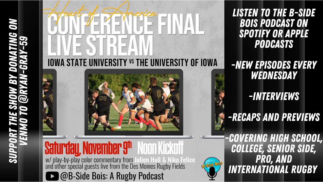 HOA Rugby Championship 11/9/24 Iowa State vs Iowa - YouTube